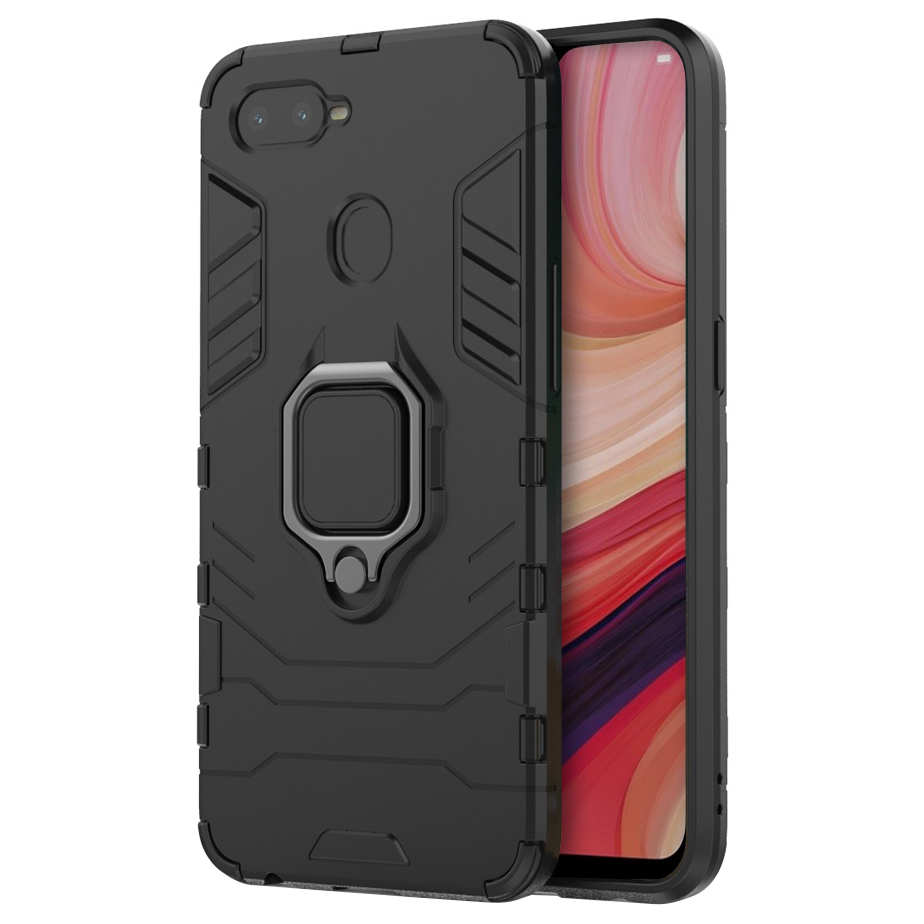 Slim Armour Tough Shockproof Case for Oppo AX7 (Black)